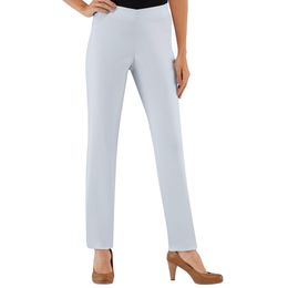 Dehnbund-Hose Stehmann, Damen, Gr. 19, Kurzgr&ouml;&szlig;en, blau (hellblau), 72% Viskose, 25% Polyamid, 3% Elasthan, unifarben, lang, Hosen