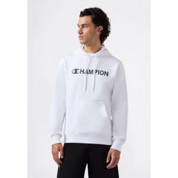Kapuzensweatshirt Champion "Graphic Hoodie", Herren, Gr. S (44/46), wht, Obermaterial: 55% Baumwolle, 45% Polyester, Sweatshirts