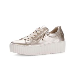 Gabor Damen Sneaker "Sneaker low", Gr. 40,5gold, Schuhe