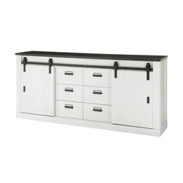 M&ouml;bel Kraft Sideboard wei&szlig; Ma&szlig;e (cm): B: 200 H: 90 T: 42.0 &raquo; M&ouml;bel Kraft