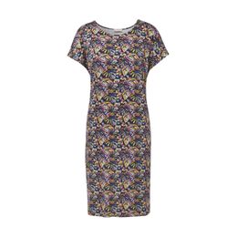 2-in-1-Kleid GOLDNER "Kurzgr&ouml;&szlig;e Modernes Viskosekleid, Allover-Print", Damen, Gr. 23, K-Gr, bunt (bunt, gemustert), Obermaterial: 95% Viskose CV. 5% Elasthan EL., figurumspielend, Kleider, &uuml;berschnittene Schultern