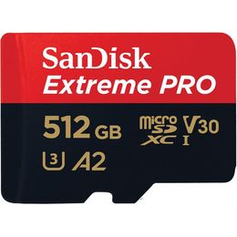 Sandisk Extreme&reg; PRO microSDXC Speicherkarte 512GB mit SD-Adapter