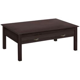 Couchtisch OTTO HOME "Laura", braun (dunkelbraun), B:110cm H:42cm T:70cm, Tische, Couchtisch, 110/70 cm, mit einer gro&szlig;en Schublade