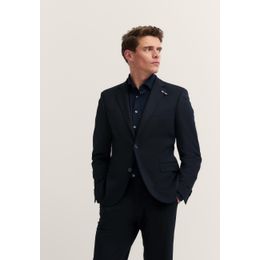 Anzugsakko Bugatti "Regular Fit", Herren, Gr. 50, 390, marine, 66% Polyester, 21% Viskose, 10% Polyamid, 3% Elasthan, unifarben, regular fit, Sakkos Anzugsakko, Jersey-Artikel mit Stretch