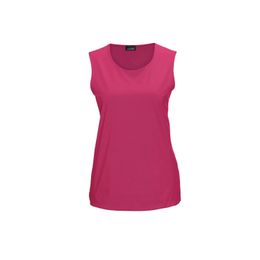 Tr&auml;gertop GOLDNER "Gepflegtes Top in formstabiler Ware", Damen, Gr. 44, rosa (pink), Obermaterial: 82% Polyester PES. 18% Elasthan EL., normal, Rundhals, Sonstiges, Tops Tr&auml;gertop, ohne