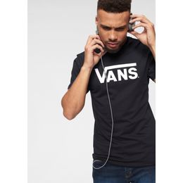 T-Shirt Vans "Vans CLASSIC SS TEE", Herren, Gr. M, schwarz, Obermaterial: 100% Baumwolle, Rundhals, Shirts T-Shirt, sportlicher Stil, aus Baumwolle