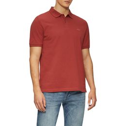 Poloshirt s.Oliver, Herren, Gr. S, rot, Jersey, Obermaterial: 100% Baumwolle, unifarben, regular fit h&uuml;ftlang, Rundhals, Rippb&uuml;ndchen, Shirts Poloshirt, mit Logostickerei