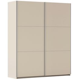 Schwebet&uuml;renschrank Rauch "Kleiderschrank Dreht&uuml;renschrank Schrank Garderobe KRONACH TOPSELLER", champagner, griffleisten alu, B:175cm H:210cm T:59cm, Holzwerkstoff, Schr&auml;nke, Schwebet&uuml;renschrank, optional ohne, mit 1 oder 2 Spiegel, viel Stauraum MADE IN GERMANY