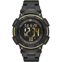 Chronograph Skechers "RUHLAND", schwarz (schwarz, goldfarben), Armbanduhren, Herren, Chronograph, Quarzuhr, Armbanduhr, Herrenuhr, digital, Stoppfunktion, Datum