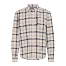 Langarmhemd Blend "BHDEVON SHIRT CHECK BB", Damen, Gr. 5XL, N-Gr, griffin, Web, Obermaterial: 100% Baumwolle, kariert, regular fit normal, Hemden Langarmhemd, in gro&szlig;en Gr&ouml;&szlig;en
