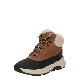 Geox Snowboots 'FLEXYPER PLUS' Jungen Gr&ouml;&szlig;e 35 braun / gelb / schwarz / wei&szlig;