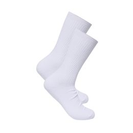 Only & Sons Freizeitsocken ONLY & SONS "ONSBASIC RIB SOCK 2 PACK NOOS", Herren, Gr. 43/46, wei&szlig; pack:wei&szlig;, Baumwollmischung, unifarben, Socken Freizeitsocken, Baumwollmischung