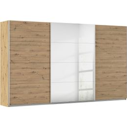 Schwebet&uuml;renschrank Rauch "Kleiderschrank Schrank Garderobe Schlafzimmerschrank CORTONA", eiche artisan, B:360cm H:210cm T:62cm, Holzwerkstoff, Schr&auml;nke, Schwebet&uuml;renschrank, in 3 Ausstattungen BASIC/CLASSIC/PREMIUM (SOFT-CLOSE) MADE IN GERMANY