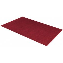 Teppich Astra "Samoa Uni" Gr. 2, rot, B:80cm H:20mm L:150cm, Kunstfaser, Teppiche, Teppich, hochwertiger Kurzflor in vielen Farben, Wohnzimmer