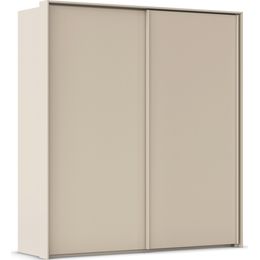 Kleiderschrank Rauch "Schwebet&uuml;renschrank Schrank Garderobe Ankleide Schlafzimmer TARO", champagner, griffleisten champagner, B:209cm H:226cm T:70cm, Holzwerkstoff, Schr&auml;nke, Kleiderschrank, 4 Breiten, optional Passepartout mit/ohne Beleuchtung MADE IN GERMANY