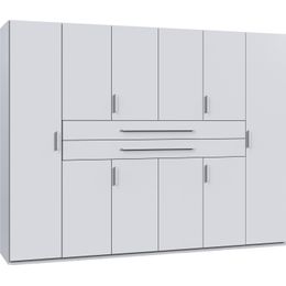 Dreht&uuml;renschrank wimex "Digit, erh&auml;ltlich in den Breiten 180cm, 225cm oder 270cm", wei&szlig;, B:270cm H:208cm T:58cm, Holzwerkstoff, Schr&auml;nke, Dreht&uuml;renschrank, Kleiderschrank inkl. zwei Schubk&auml;sten in zentraler H&ouml;he