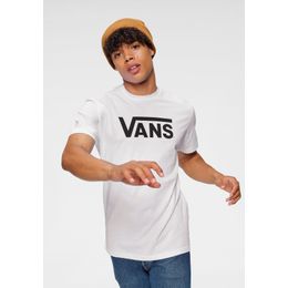T-Shirt Vans "Vans CLASSIC SS TEE", Herren, Gr. S, wei&szlig;, Obermaterial: 100% Baumwolle, Rundhals, Shirts T-Shirt, sportlicher Stil, aus Baumwolle