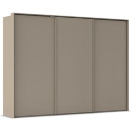 Kleiderschrank Rauch "Schwebet&uuml;renschrank Schrank Garderobe Ankleide Schlafzimmer TARO", fango, griffleisten fango, B:309cm H:226cm T:70cm, Holzwerkstoff, Schr&auml;nke, Kleiderschrank, 4 Breiten, optional Passepartout mit/ohne Beleuchtung MADE IN GERMANY