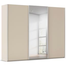 Kleiderschrank Rauch "Schwebet&uuml;renschrank Schrank Garderobe Ankleide Schlafzimmer TARO", champagner, griffleisten alufarben, B:242cm H:223cm T:69cm, Holzwerkstoff, Schr&auml;nke, Kleiderschrank, 4 Breiten, optional Passepartout mit/ohne Beleuchtung MADE IN GERMANY