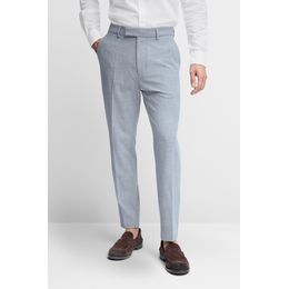 Anzughose Cinque "CIBEPPE", Herren, Gr. 94, N + S Gr, blau, Web, Obermaterial: 66% Polyester, 28% Viskose, 6% Elasthan, unifarben, gerade, unten schmal lang, Hosen Anzughose, Tapered-Fit, mit dezenter Struktur, normale Leibh&ouml;he