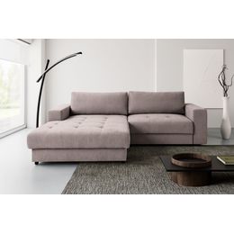 Ecksofa WERK2 "Indiana inkl. Bettfunktion & Bettkasten, bequem, Breite 270cm, L-Form", beige, B:270cm H:76cm T:182cm, 92% Polyester, 8% Nylon, Sofas, Ecksofa, Moderne, elegante Polsterecke, Komfortpolsterung und losen Kissen.