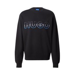 Hugo Sweatshirt 'Nogocrew' Herren Gr&ouml;&szlig;e S blau / schwarz / wei&szlig;