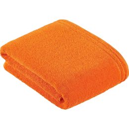 Badetuch Vossen "Calypso Feeling", orange, B:100cm L:150cm, Walkfrottee, Obermaterial: 100% Baumwolle, Handt&uuml;cher, Badetuch, mit schmaler Bord&uuml;re aus 100% Baumwolle, Vegan, einfarbig