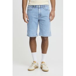 Shorts Blend "BHTWISTER-denimshorts", Herren, Gr. XXL, N-Gr, denim unwashed light blau, Web, Obermaterial: 98% Baumwolle, 2% Elasthan, Abriebeffekte, regular fit knielang, Hosen Shorts
