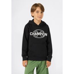 Kapuzensweatshirt Champion "SPORTWEAR HOODIE Standard Fit", Jungen, Gr. L (152/158), nbk, Obermaterial: 54% Baumwolle, 46% Polyester, Sweatshirts Kapuzensweatshirt