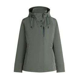 Outdoorjacke Gil Bret, Damen, Gr. 44, saliva, Web, Obermaterial: 100% Polyester, unifarben, regular fit normal, Jacken Outdoorjacke, mit Kapuze
