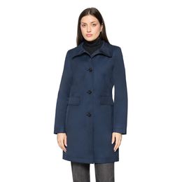 Outdoorjacke Gil Bret, Damen, Gr. 48, deep navy, Web, Obermaterial: 58% Baumwolle, 42% Polyester, unifarben, regular fit normal, gerader Abschluss, Jacken Outdoorjacke, mit Stehkragen