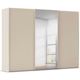 Kleiderschrank Rauch "Schwebet&uuml;renschrank Schrank Garderobe Ankleide Schlafzimmer TARO", champagner, griffleisten champagner, B:301cm H:223cm T:69cm, Holzwerkstoff, Schr&auml;nke, Kleiderschrank, 4 Breiten, optional Passepartout mit/ohne Beleuchtung MADE IN GERMANY
