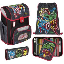 Schulranzen Scooli "Easy Start", Jungen, Gr. B/H/T: 29,5cm x 36,5cm x 29cm, avengers, Polyester, Rucks&auml;cke Schulranzen
