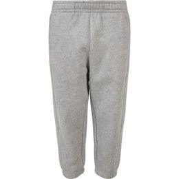 Stoffhose Urban Classics "Urban Classics Herren Boys Sweatpants", M&auml;dchen, Gr. 146/152, Normalgr&ouml;&szlig;en, grau, 65% Baumwolle, 35% Polyester, unifarben, loose fit, Hosen Stoffhose