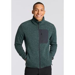 Strickfleecejacke CMP, Herren, Gr. 56, musk, antraci, Obermaterial: 100% Polyester, Jacken Strickfleecejacke, f&uuml;r sportliche Aktivit&auml;ten und Outdoor, atmungsaktives Polyester