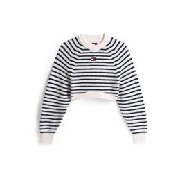 Tommy Jeans Pullover Damen Gr&ouml;&szlig;e L navy / wei&szlig;