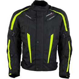 Motorradjacke Roleff Gr. XXL, bunt (schwarz, neongelb), Jacken, Herren, XXL, Obermaterial: 100% Polyester. Innenfutter: 100% Polyester, 4 Taschen