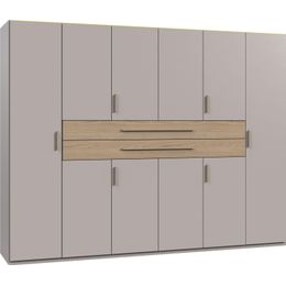 Dreht&uuml;renschrank wimex "Digit, erh&auml;ltlich in den Breiten 180cm, 225cm oder 270cm", kaschmir, absetzung und griffe dorena oak nachbildung, B:270cm H:208cm T:58cm, Holzwerkstoff, Schr&auml;nke, Dreht&uuml;renschrank, inkl. zwei Schubk&auml;sten