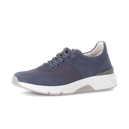 Sneaker Gabor "Sneaker low", Damen, Gr. 35,5, blau, Schuhe Sneaker