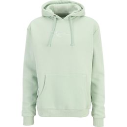Kapuzenpullover Karl Kani "Karl Kani Herren", Herren, Gr. S, lightmint, 80% Baumwolle, 20% Polyester, loose fit, ohne Ausschnitt, Pullover Kapuzenpullover