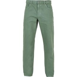 Bequeme Jeans Urban Classics "Urban Classics Herren Colored Loose Fit Jeans", Herren, Gr. 42, Normalgr&ouml;&szlig;en, leaf, 100% Baumwolle, unifarben, Jeans