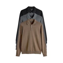 The Set Pullover Herren Gr&ouml;&szlig;e XXXL braun / grau / schwarz