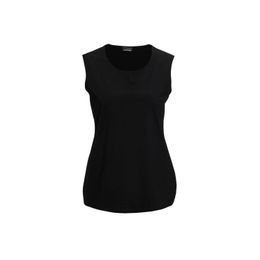 Tr&auml;gertop GOLDNER "Kurzgr&ouml;&szlig;e Gepflegtes Top in formstabiler Ware", Damen, Gr. 25, schwarz, Obermaterial: 82% Polyester PES. 18% Elasthan EL., Rundhals, Sonstiges, Tops Tr&auml;gertop, ohne