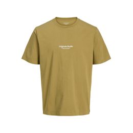 Jack & Jones Jack & Jones T-Shirt 'JORVesterbro' Herren Gr&ouml;&szlig;e XXL khaki / wei&szlig;