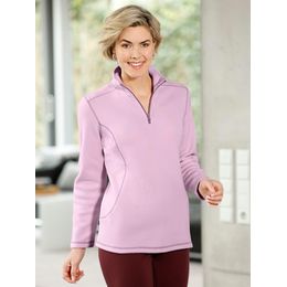 Fleeceshirt Classic Basics "Fleece-Shirt", Damen, Gr. 38, rosa (ros&eacute;), 100% Polyester, unifarben, Shirts