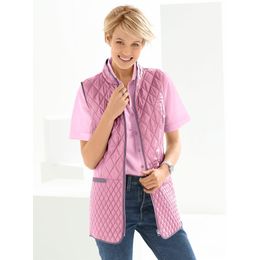 Steppweste Classic Basics, Damen, Gr. 44, rosa (ros&eacute;), 100% Polyester, gemustert, mehrfarbig, unifarben, Westen Steppweste