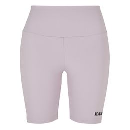 Stoffhose Karl Kani "Karl Kani Damen", Damen, Gr. XS, US-Gr&ouml;&szlig;en, lila, 77% Polyester (Recycelt), 23% Elasthan, skinny fit, Hosen Stoffhose