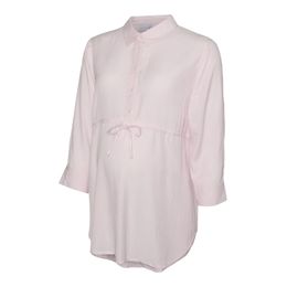 MAMALICIOUS Umstand Bluse 'MLNICOLA LIA' Damen Gr&ouml;&szlig;e M rosa / wei&szlig;
