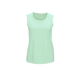 Tr&auml;gertop GOLDNER "Kurzgr&ouml;&szlig;e Gepflegtes Top in formstabiler Ware", Damen, Gr. 22, gr&uuml;n (mintgr&uuml;n), Obermaterial: 82% Polyester PES. 18% Elasthan EL., Sonstiges, Tops Tr&auml;gertop, ohne