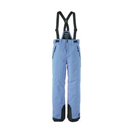 Skihose Killtec "Girls Skihose 242", M&auml;dchen, Gr. 116, Normalgr&ouml;&szlig;en, blau (jeans), Obermaterial: 100% Polyester;Futter: 100% Polyester;F&uuml;llung: 100% Polyester, Hosen Skihose, Wasserdicht, atmungsaktiv, abnehmbare Tr&auml;ger, rutschfester Schneefang